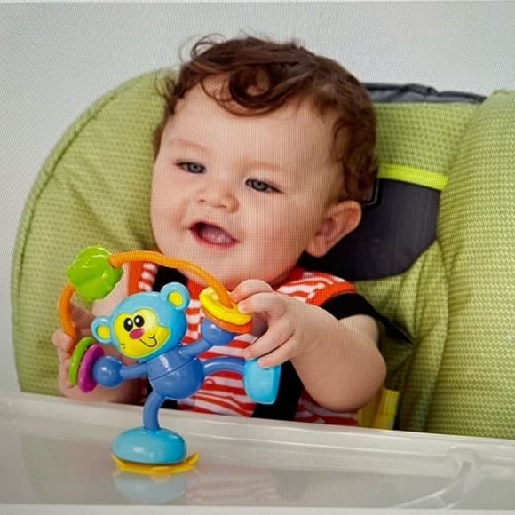 Infantino | Toys | Infantino Monkey Suction Cup Stick Spin High Chair ...
